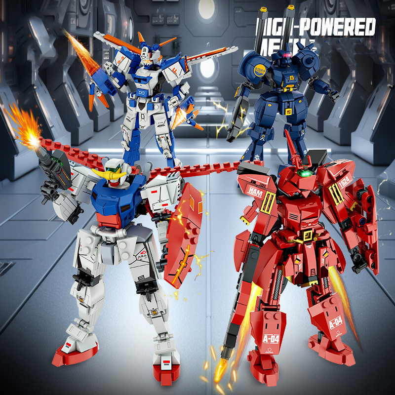 Jual JAKI Blok Bangunan Robot Mainan Rakitan Anak Laki-laki DIY Balok ...