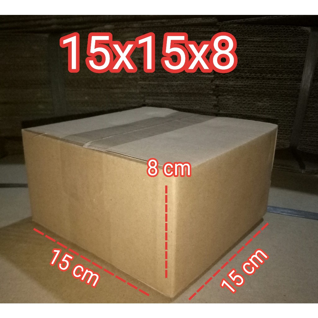 Jual kardus packing uk 15x15x8 kardus mini/kardus murah kardus polos ...