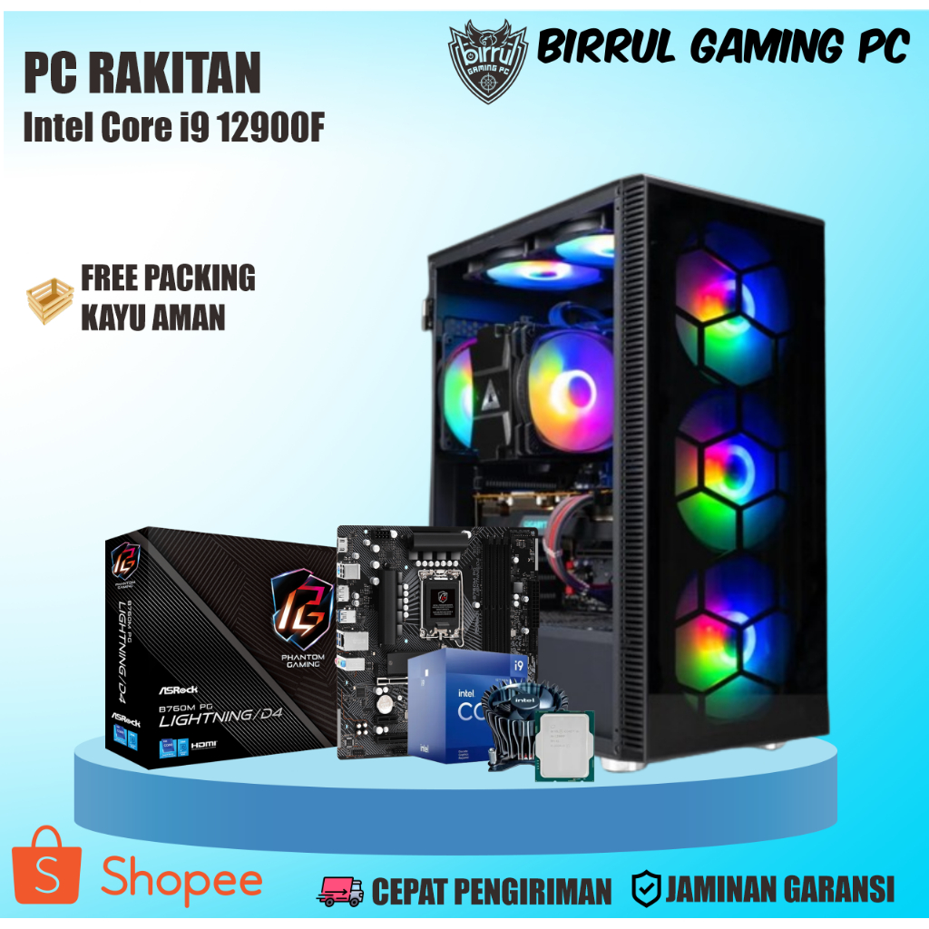 Jual PC RAKITAN EDITING GAMING I9 12900F I 16GB I M2 512GB I 1TB I RTX ...