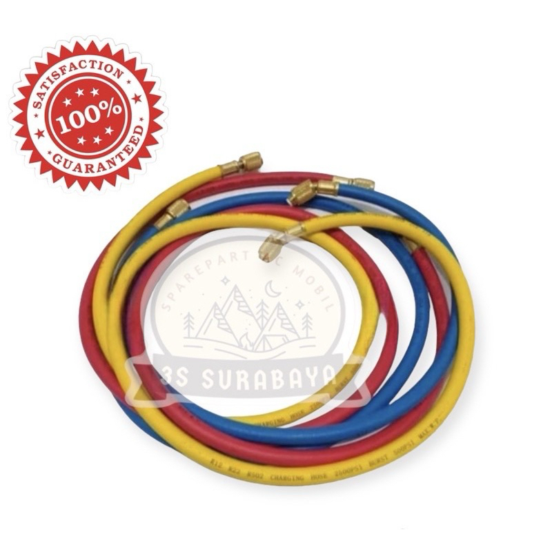 Jual Selang Manifold Harga 1 Set 3 Ukuran Merah Kuning Biru Untuk Ac ...
