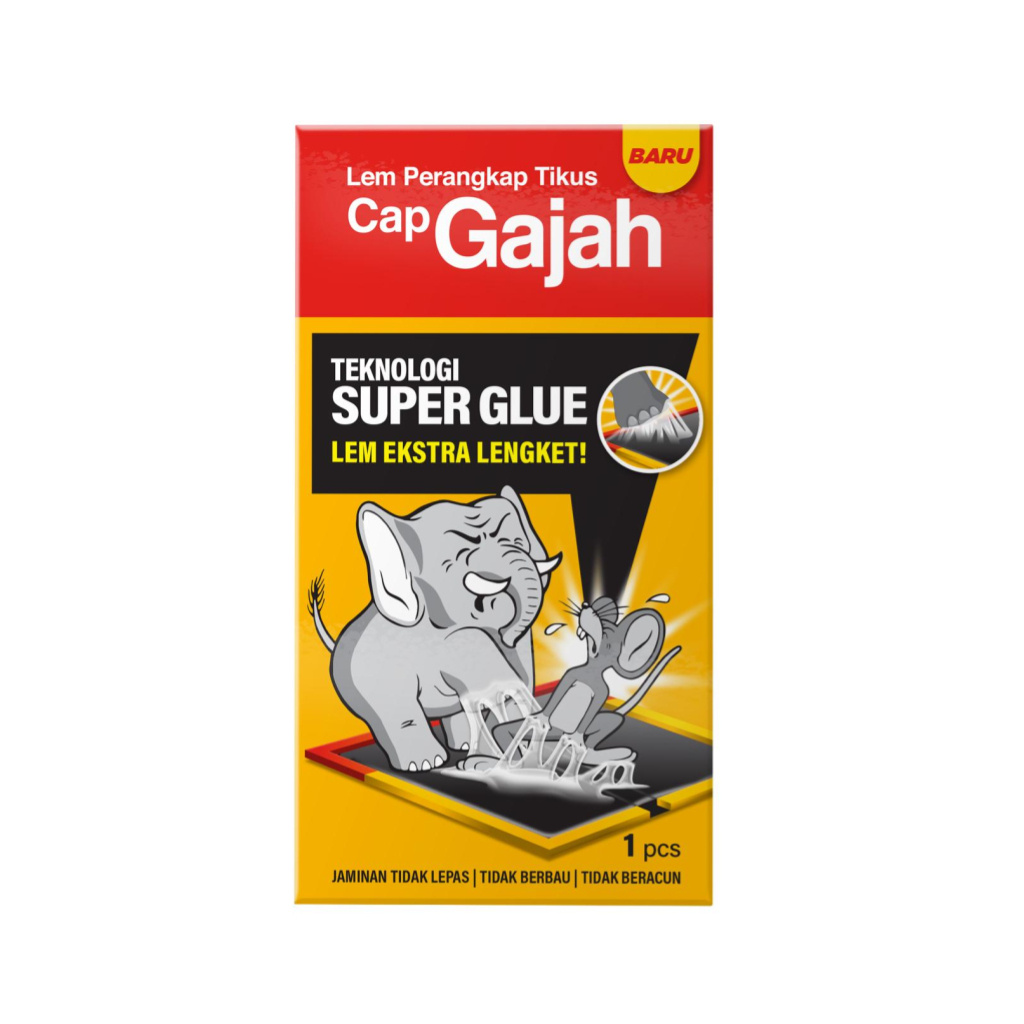 Jual LEM TIKUS CAP GAJAH / PERANGKAP TIKUS / LEM TRAP CAP GAJAH X-GLUE ...