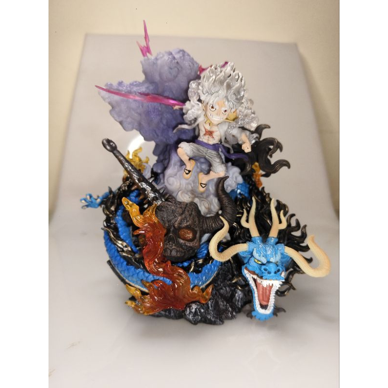 Jual (cod) (one piece) (box) action figure anime statue luffy kaido led ...