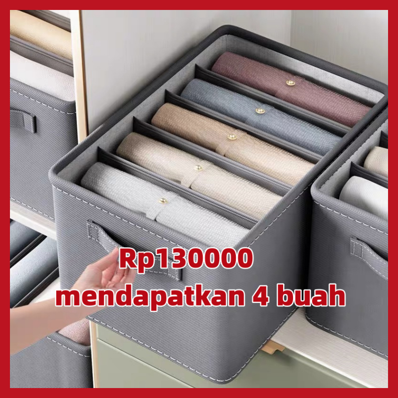 Jual 【Beli 3 Gratis 1】Storage Box Organizer Underwear Laci Kotak ...