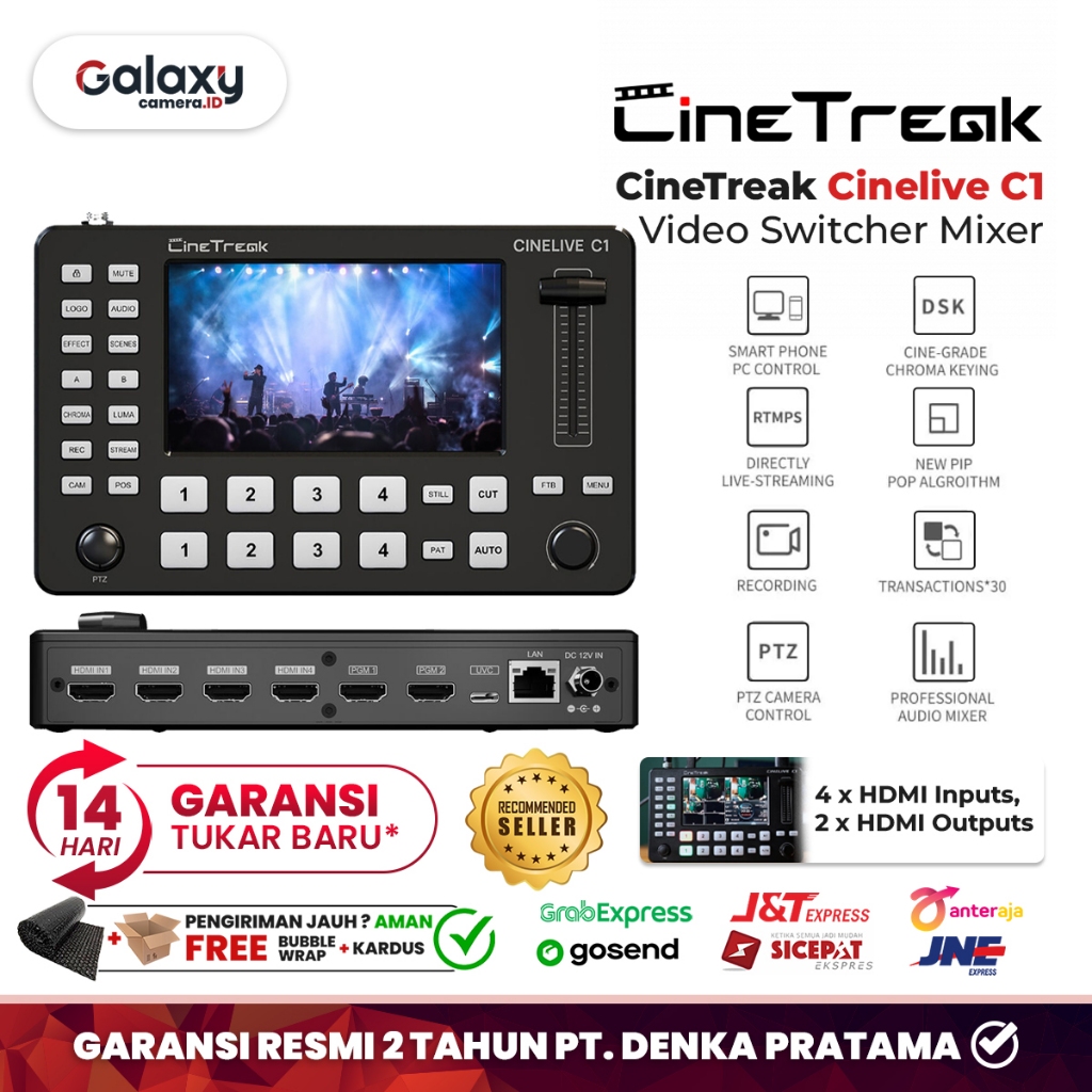 Jual Cinetreak Cinelive C1 4 HDMI Video Switcher Mixer Livestreaming ...