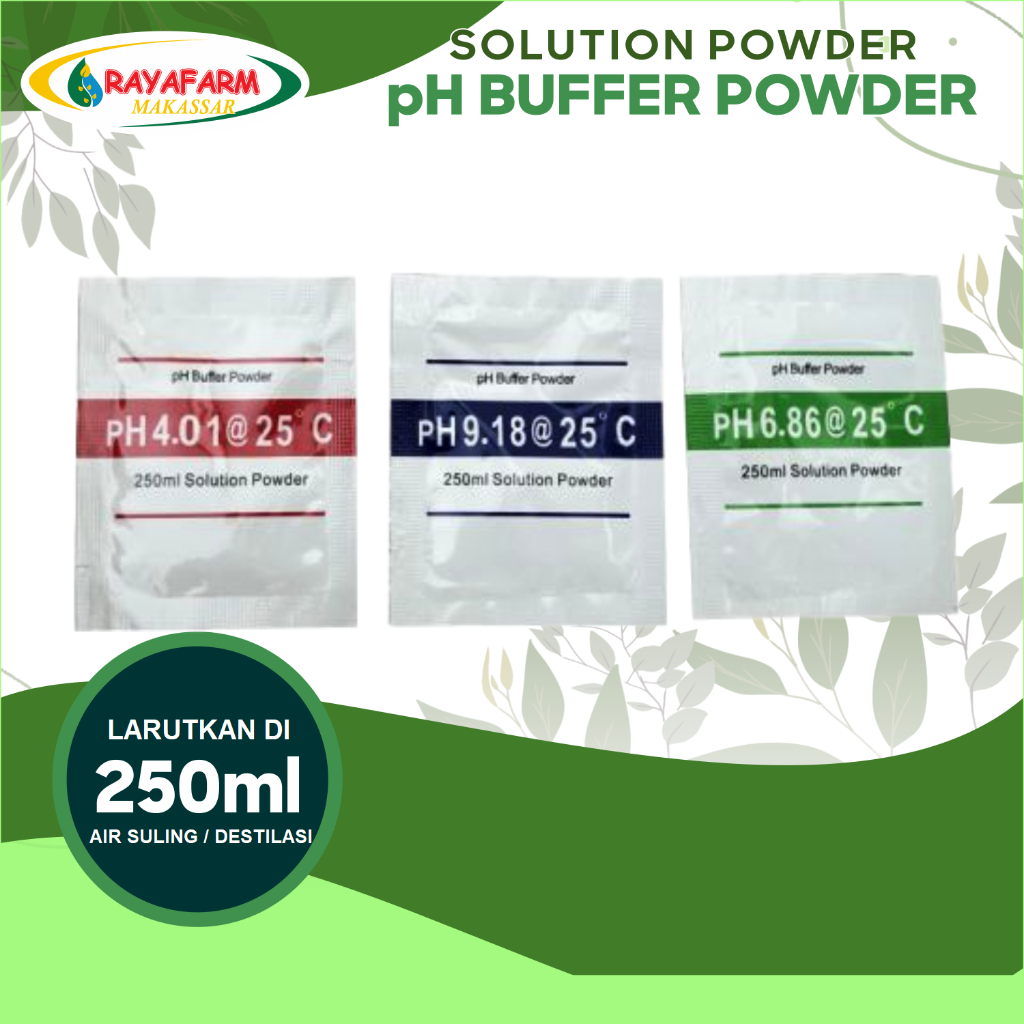 Jual pH Buffer Powder Mix (4+6.86+9.18) - Bubuk Kalibrasi pH Meter ...