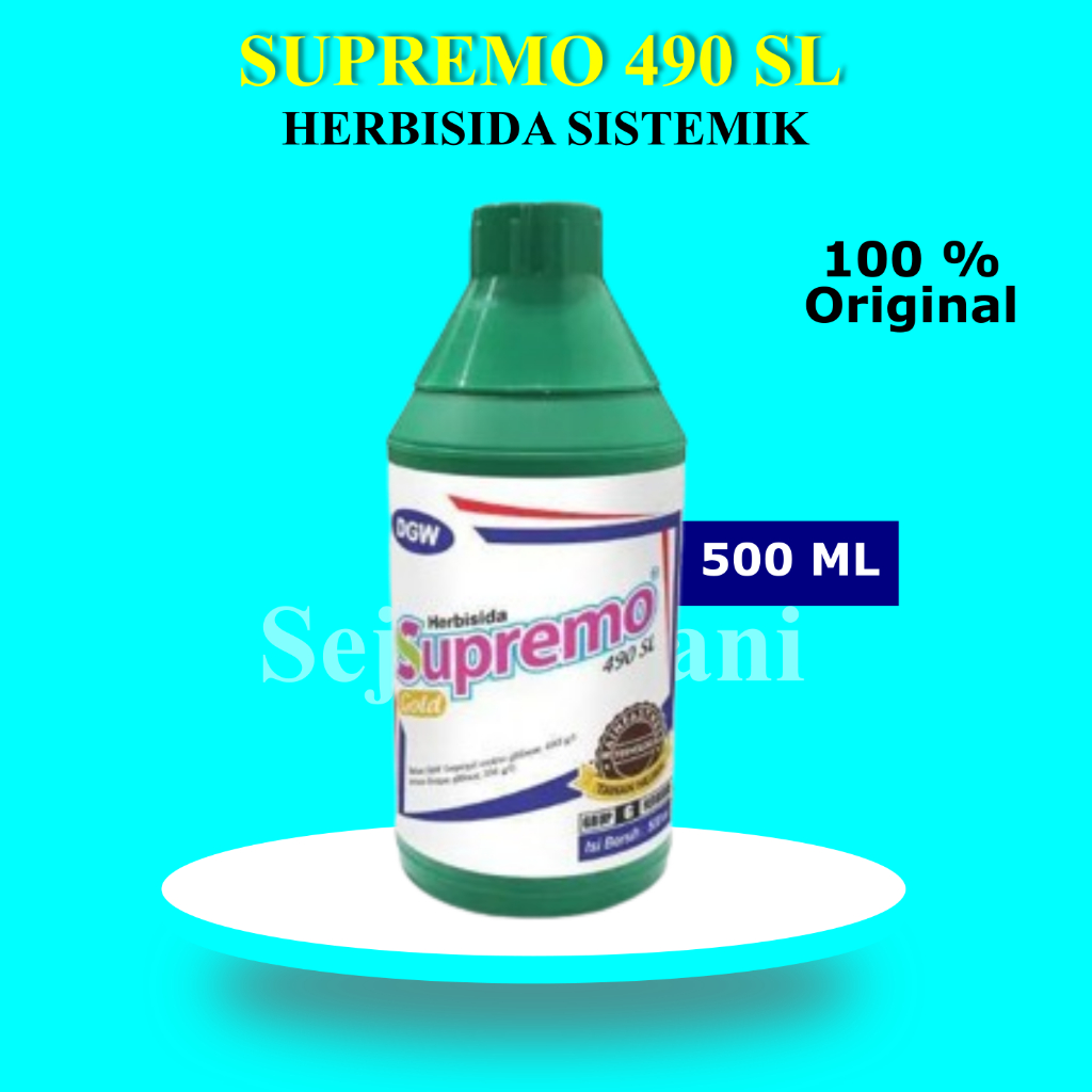 Jual Supremo gold 490 SL, Herbisida Sistemik Tahan Hujan, Untuk Rumput ...