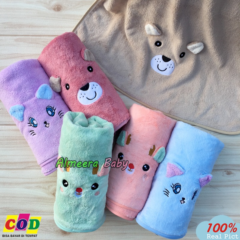 Jual Moku Baby - Handuk Mandi Bayi Newborn Handuk Karakter Lucu Bahan ...