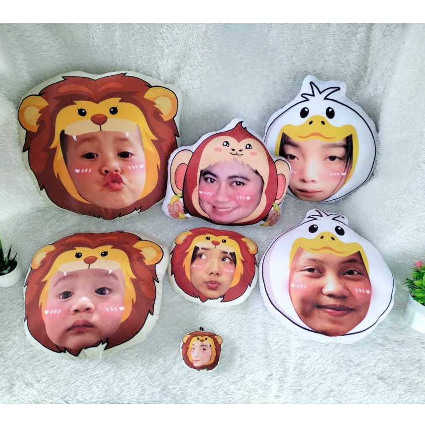 Jual Bantal Boneka kepala custom foto muka , request, Kpop, Anime ...