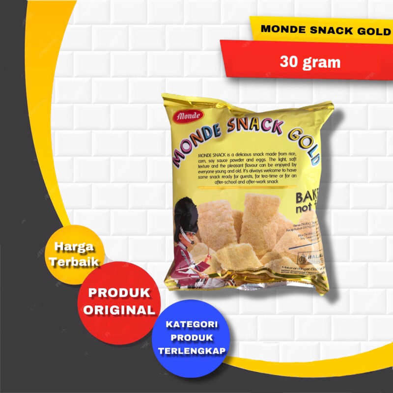 Jual Monde Snack Gold Makanan Ringan cemilan manis Biskuit wafer Kue ...