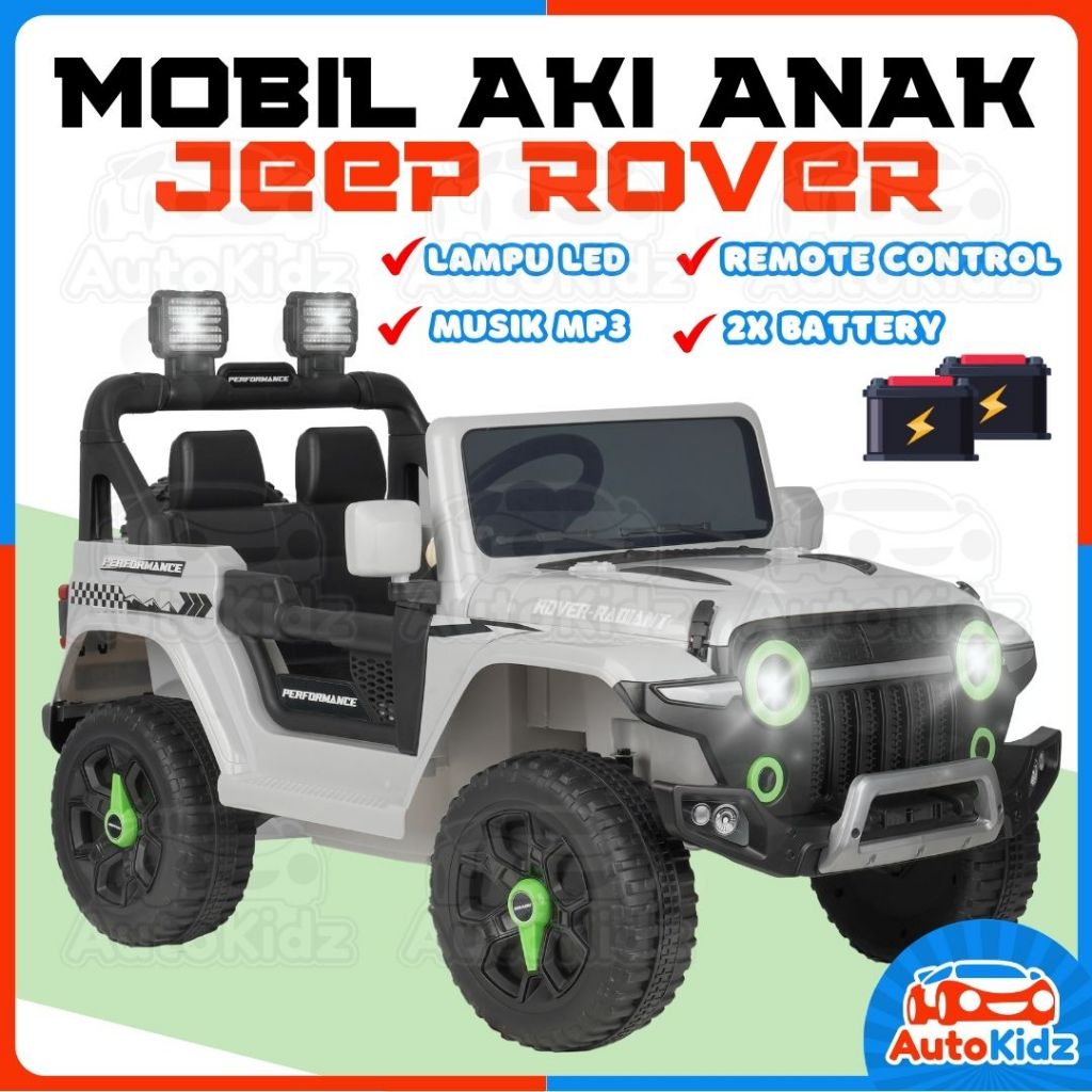 Jual Mobil Aki Anak Jeep Rover Mobilan Bisa Dinaiki Remote Control ...
