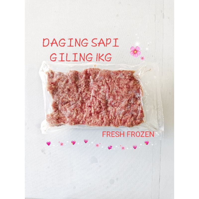 Jual DAGING SAPI GILING FRESH FROZEN 1KG | Shopee Indonesia