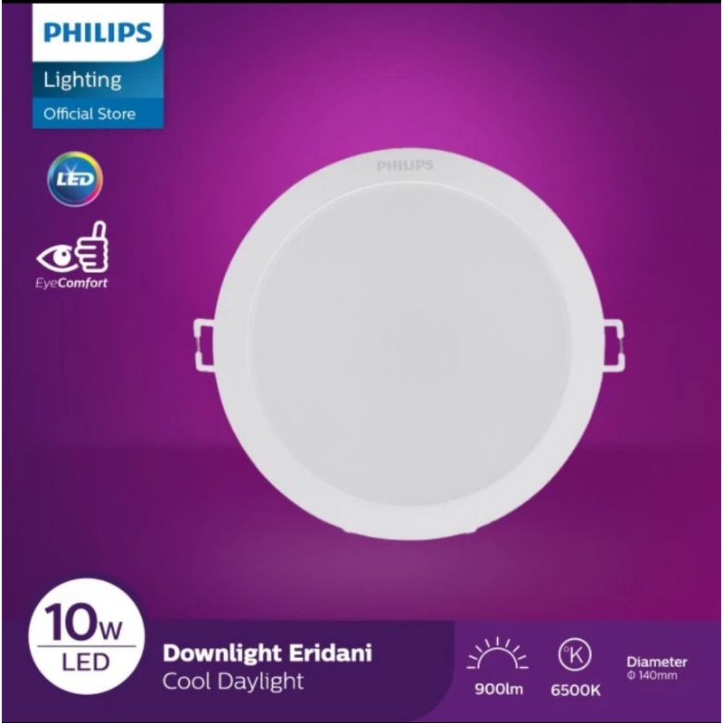Jual Lampu LED Philips Eridani 10W DLI90B 10Watt G2 White Downlight ...