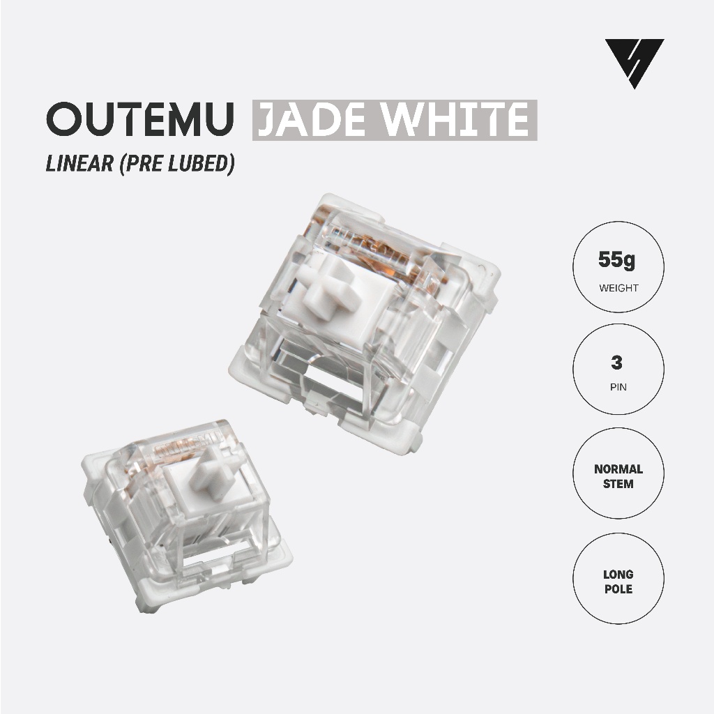 Jual VortexSeries Outemu Jade White (Linear 3-Pins Switch) | Shopee ...