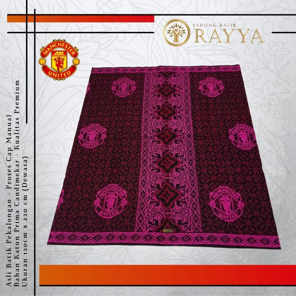 Jual Sarung Batik Motif Manchester United ( MU ) - Asli Pekalongan ...