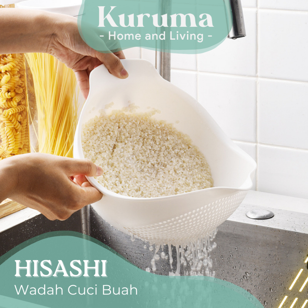 Jual KURUMA - HISASHI Mangkuk Peniris Beras Estetis Mangkok Pencuci ...