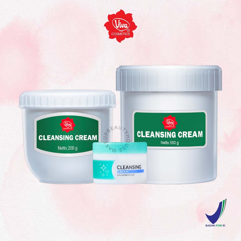 Jual VIVA Cleansing Cream (DEEP CLEANSING) - 30g/ 200g/ 550g | Shopee ...