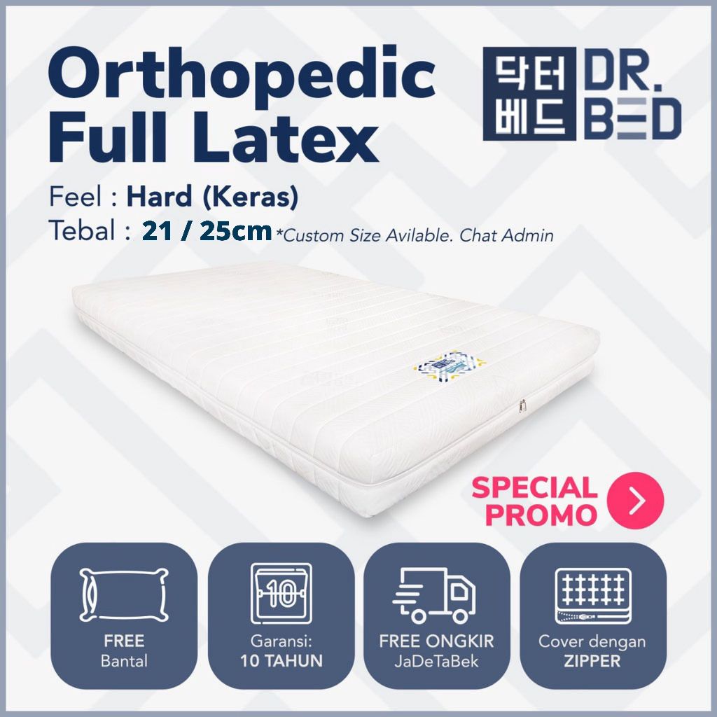Jual Full Latex Kasur Kesehatan Latex Orthopedic DR.BED 21 cm | Shopee Indonesia
