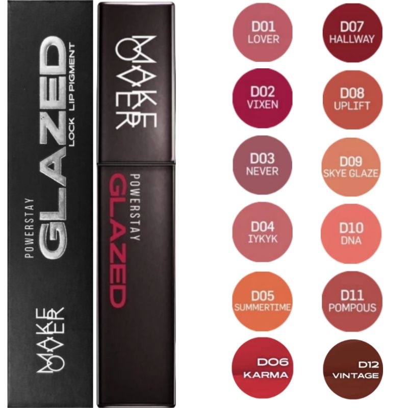 Jual Make Over Powerstay Glazed Lip | Shopee Indonesia