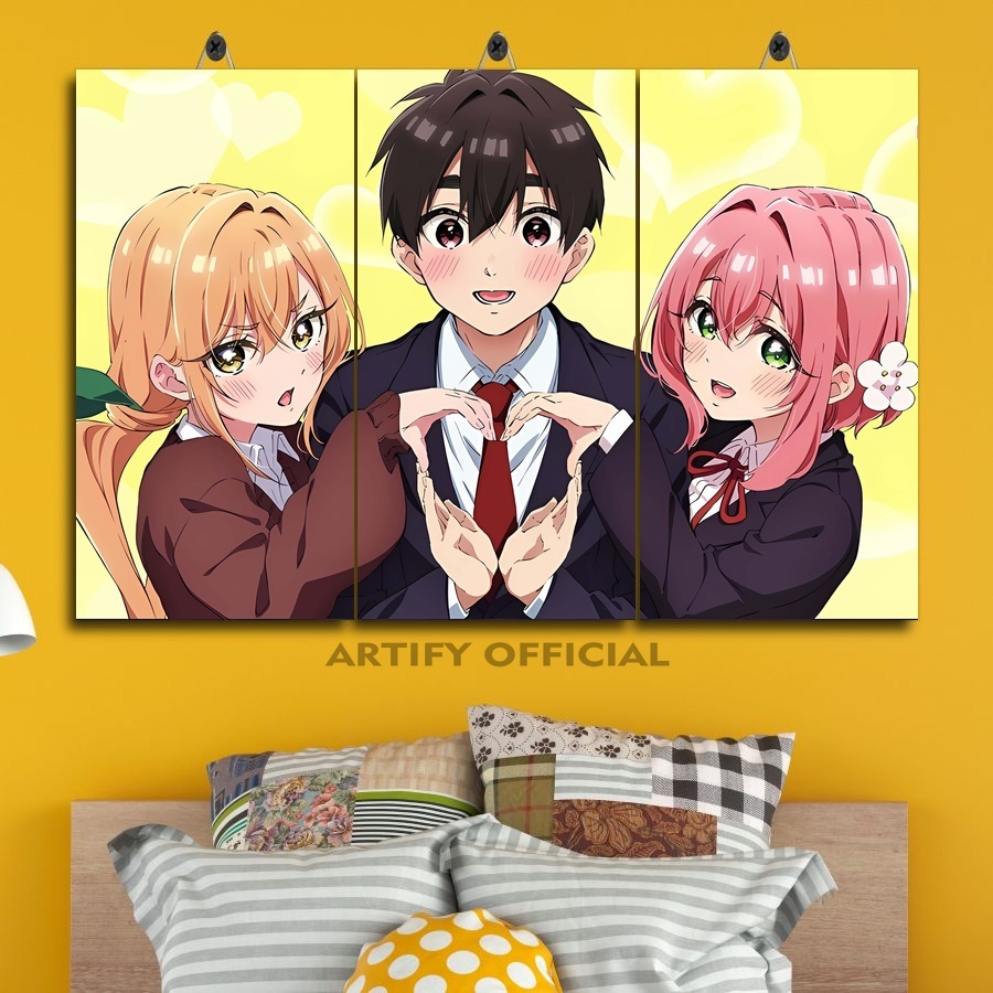 Jual Dekorasi Dinding Dapur Waifu Cantik 100 Nin No Kanojo 45X30 Multi Panel | Artify Official ...