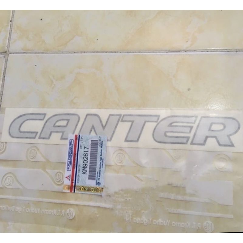 Jual Sticker canter asli Tulisan canter Originl 100% asli KTB ORIGINAL ...