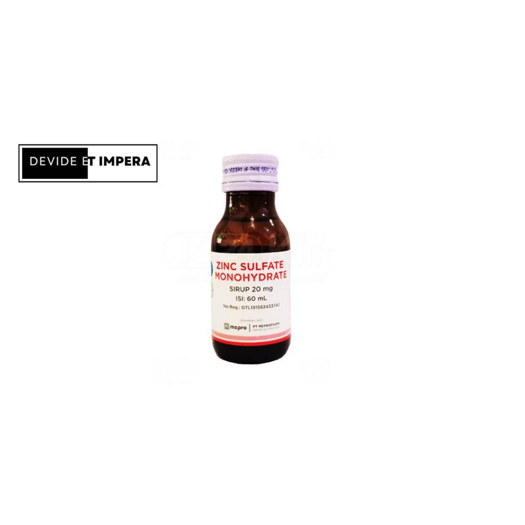 Jual Zinc sulfate syrup anak sirup 60ml / 1 botol | Shopee Indonesia