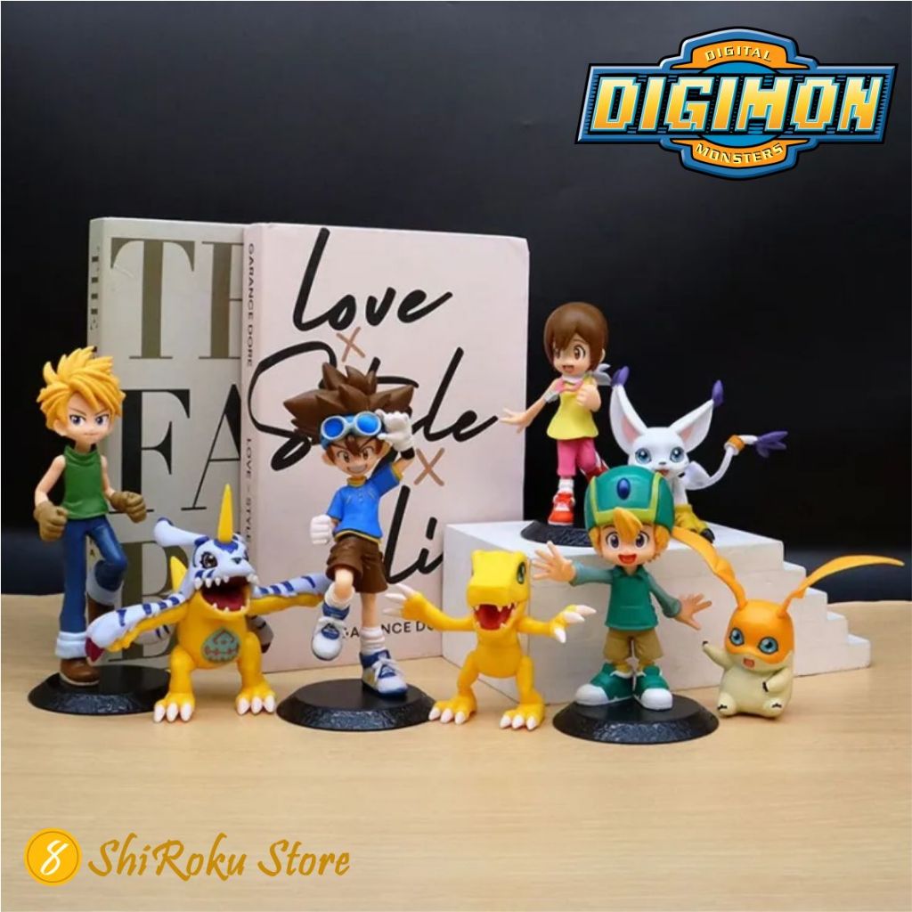 Jual Set Figur Digimon / Action Figure Hiasan Taichi Agumon Yamato ...
