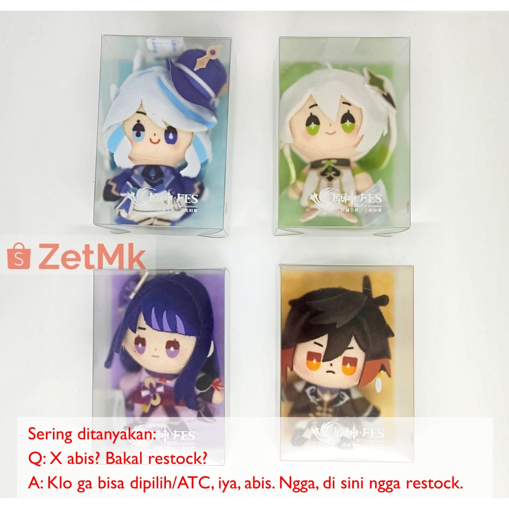 Jual Genshin Impact Finger Puppet Archon Zhongli Nahida Furina Raiden ...