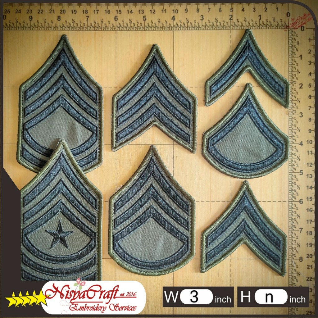 Jual NCEP0101-0512- US ARMY Rank Insignia - Enlisted Personnel (BDU ...