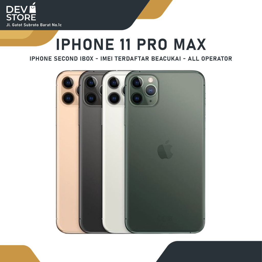 Jual IPHONE 11 PRO MAX 64GB/256GB/512GB EX IBOX / BC /ALL OPERATOR ...