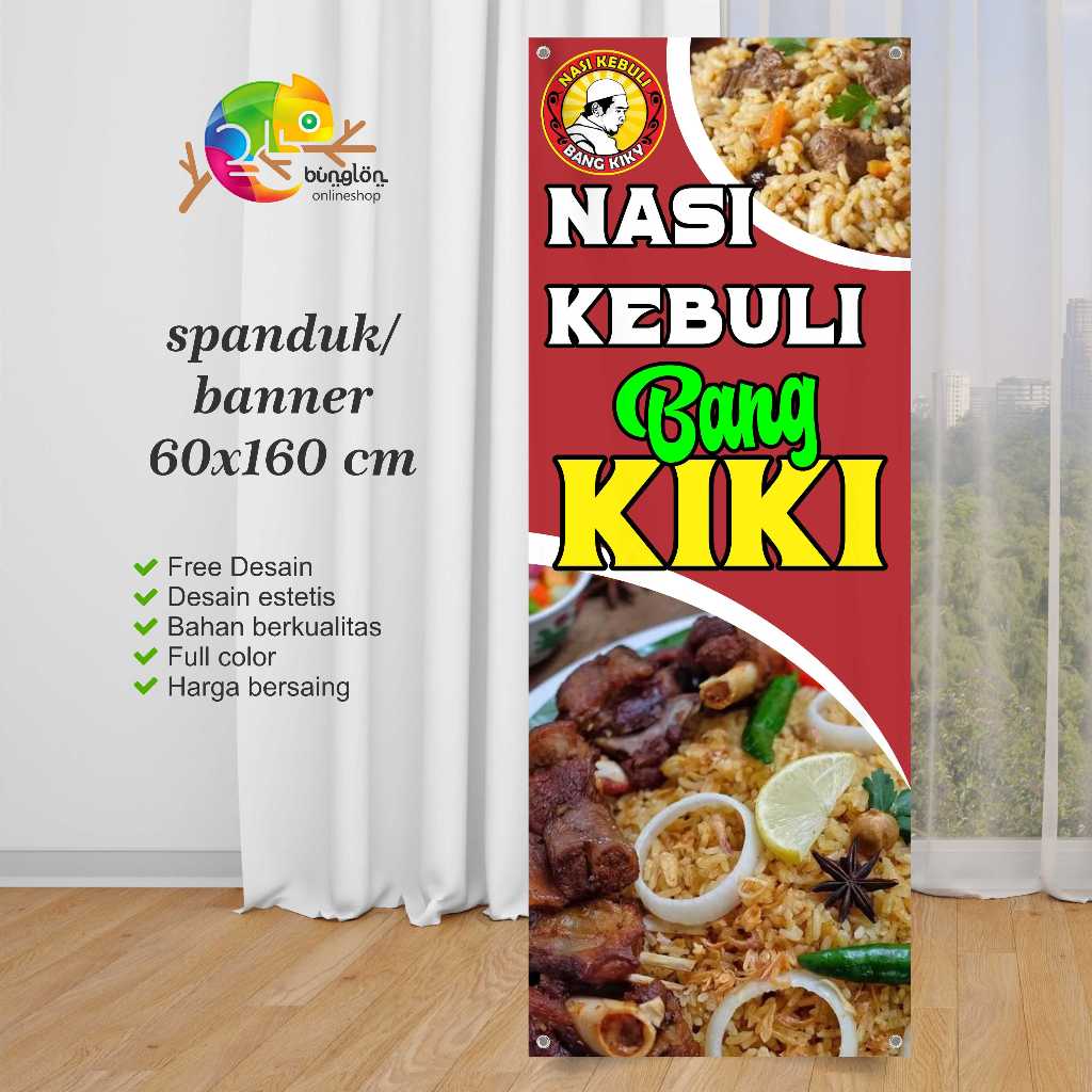 Jual Spanduk 60x160 Banner Nasi Kebuli Custom Desain | Shopee Indonesia