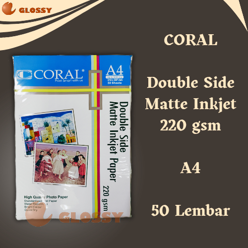 Jual Kertas Coral Double Side Matte Inkjet Paper 220 gsm | Shopee Indonesia