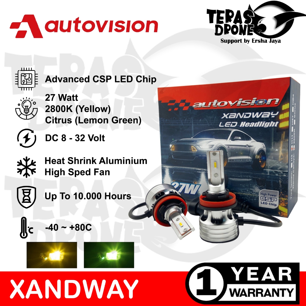 Jual LED Autovision Xandway H1 / H3 /H4 / H7 / H8 / H9 / H11 / H16 ...