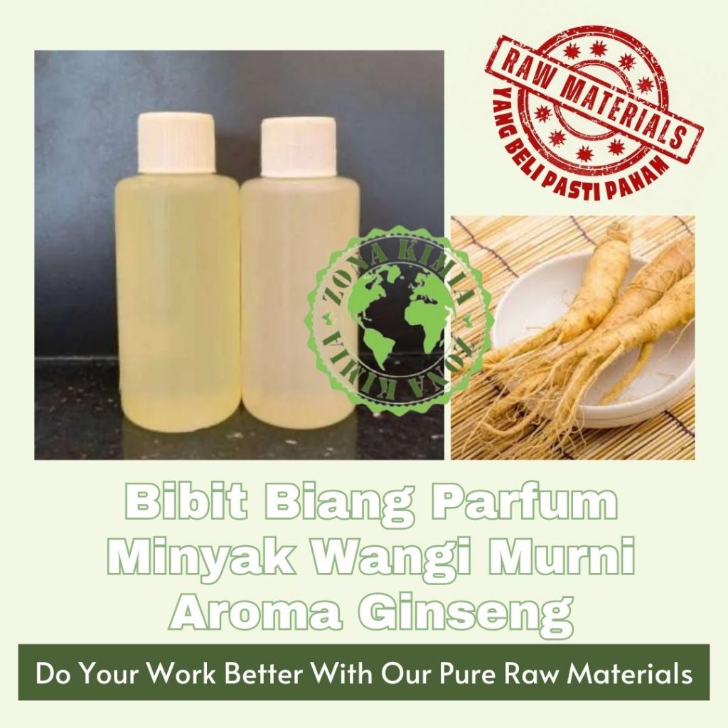 Jual Original Bibit Parfum Aroma Ginseng 30ml Murni Tanpa Bahan ...