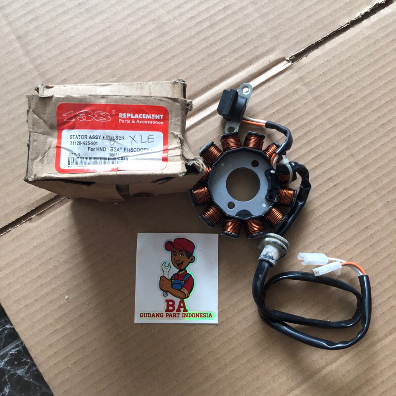 Jual STATOR ASSY SPUL PULSER HONDA BEAT F1,SCOOPY F1 | Shopee Indonesia