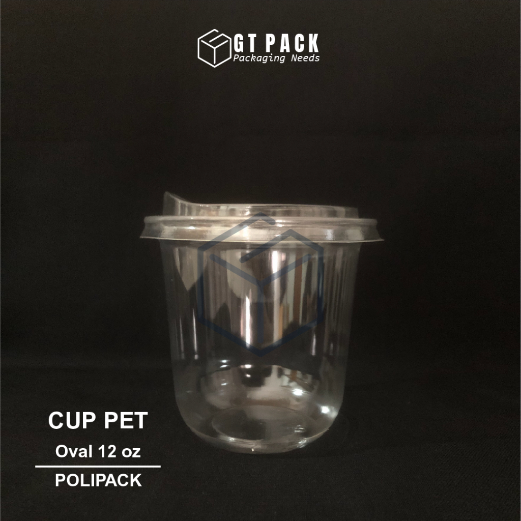 Jual Cup Plastik PET Oval 12 Oz | 10 gram | Shopee Indonesia