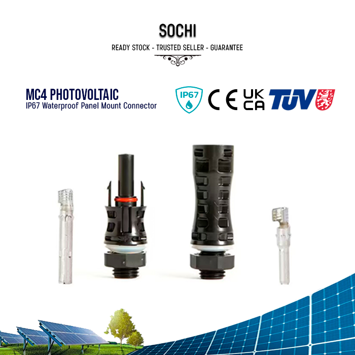 Jual PV MC4 Panel Mount Konektor 1500V Panel Surya IP67 | Shopee Indonesia