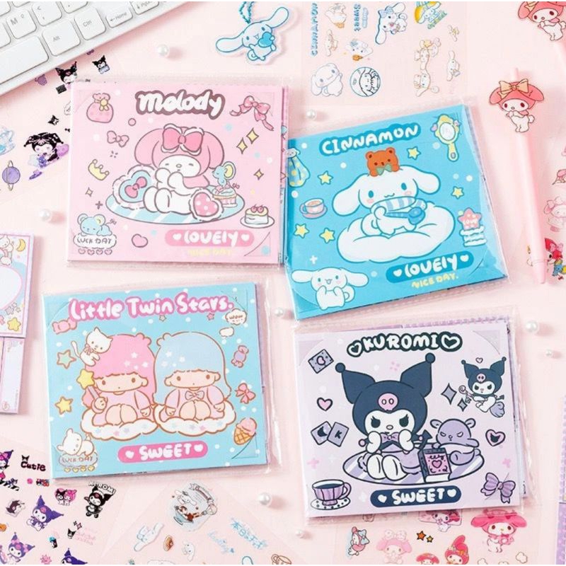 Jual STICKY NOTE STIKER SANRIO KUROMI MELODY CUTE NOTES KERTAS LUCU ...