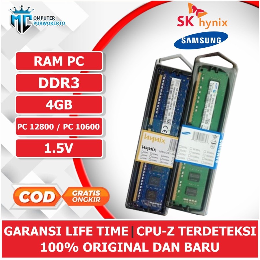 Jual RAM PC DDR3 4GB LONGDIM MEMORY KOMPUTER | Shopee Indonesia