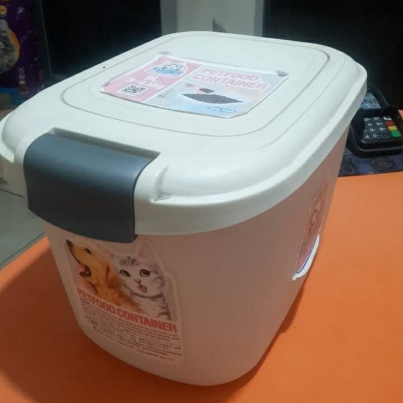 Jual Catidea pet food container 9 liter 3 - 4,5 kg | Shopee Indonesia