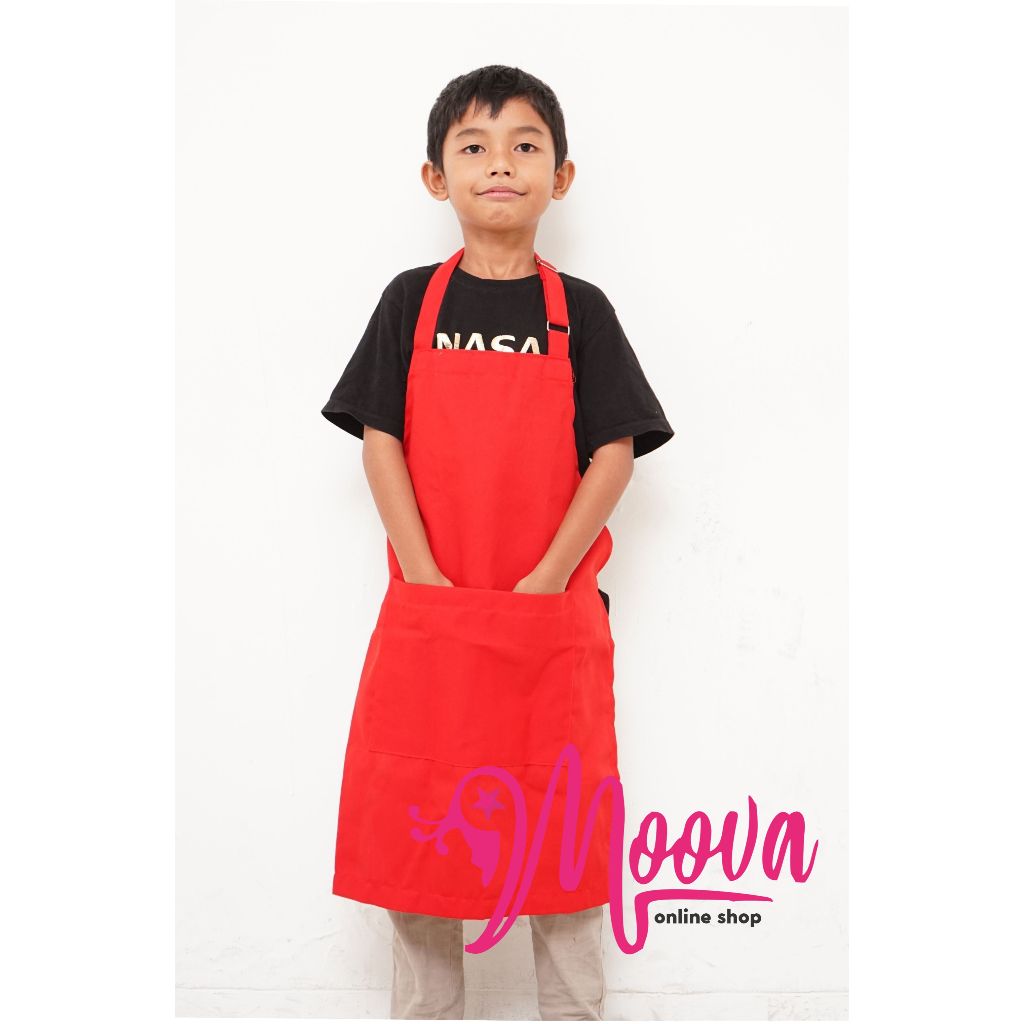 Jual Celemek Anak / Apron Anak Murah TANPA TOPI di Leher Ada Adjust ...