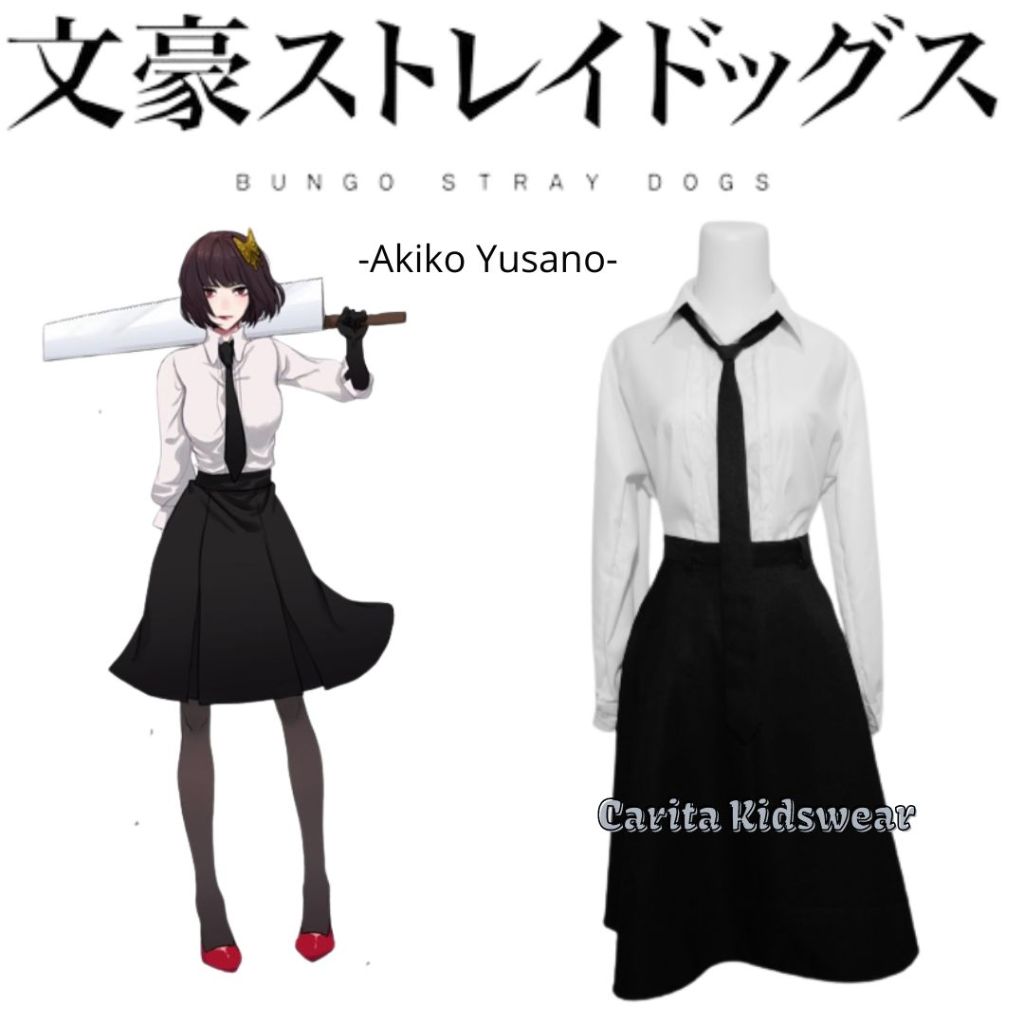 Jual 5.5 SALE Kostum Akiko Yosano Bungo Stray Dogs Cosplay Wibu Anime ...