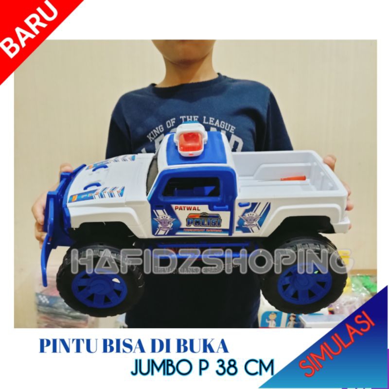 Jual MAINAN MOBIL PICK UP PATWAL POLISI PINTU BUKA JUMBO | Shopee Indonesia