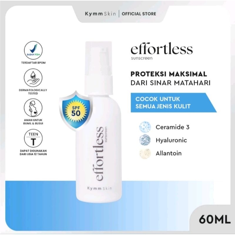 Jual Effortless sunscreen spf 50 60ml | Shopee Indonesia