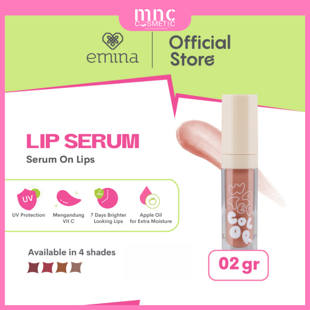 Jual EMINA WATER COLOR LIP SERUM GLOSSY 2 GR 01 / 02 / 03 / 04 | Shopee ...