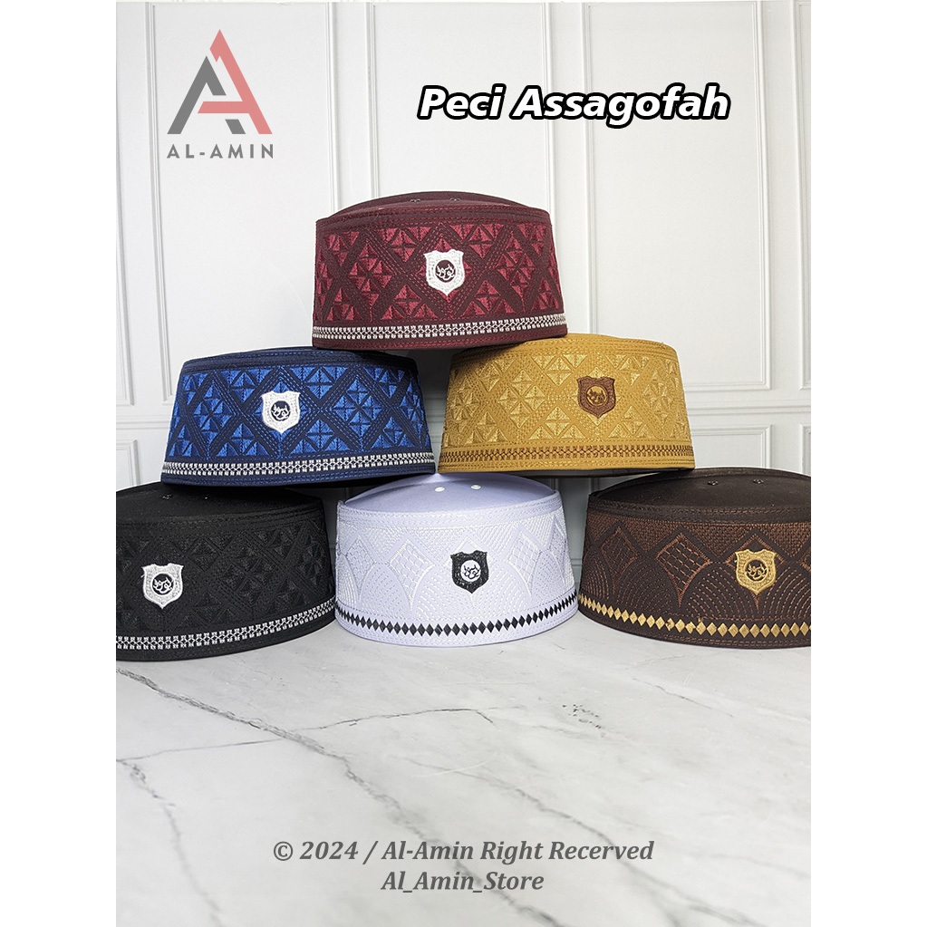 Jual Peci Kopiah Assagofah Ukuran Anak Dewasa Jumbo Kopiah Sholat Haji ...