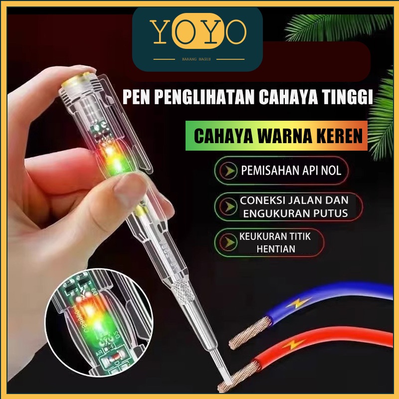 Jual Obeng Tespen Listrik Paling Kuat/Taspen Cek Kabel Putus Dual Led ...