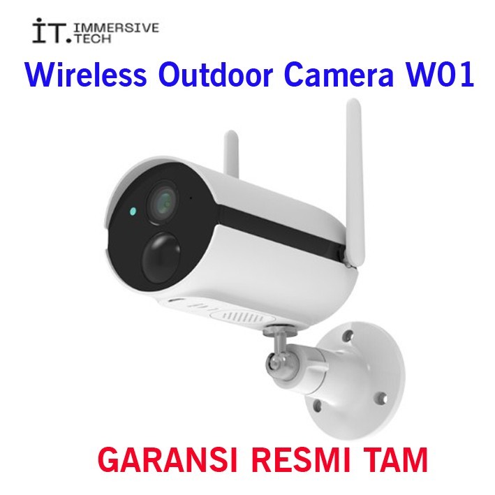 Jual IT W01 Smart Outdoor Camera CCTV W01 Wifi Wireless FHD 1080P IP65 ...
