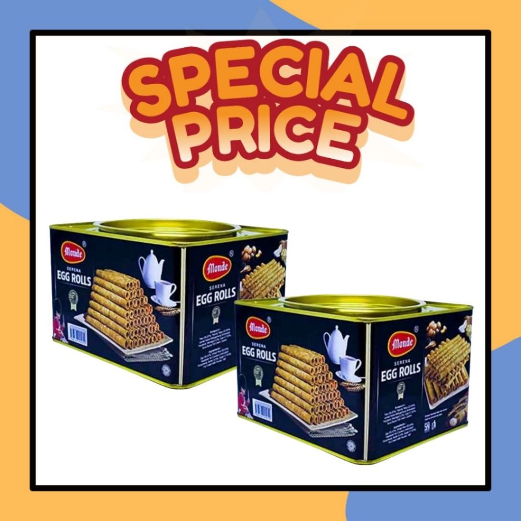 Jual Egg Rolls Monde 300gr Snack Stick Roll kemasan Kaleng Camilan ...