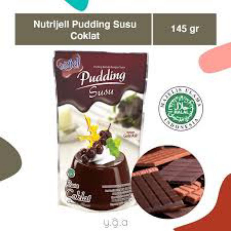 Jual Nutrijell puding susu coklat 145gr | Shopee Indonesia