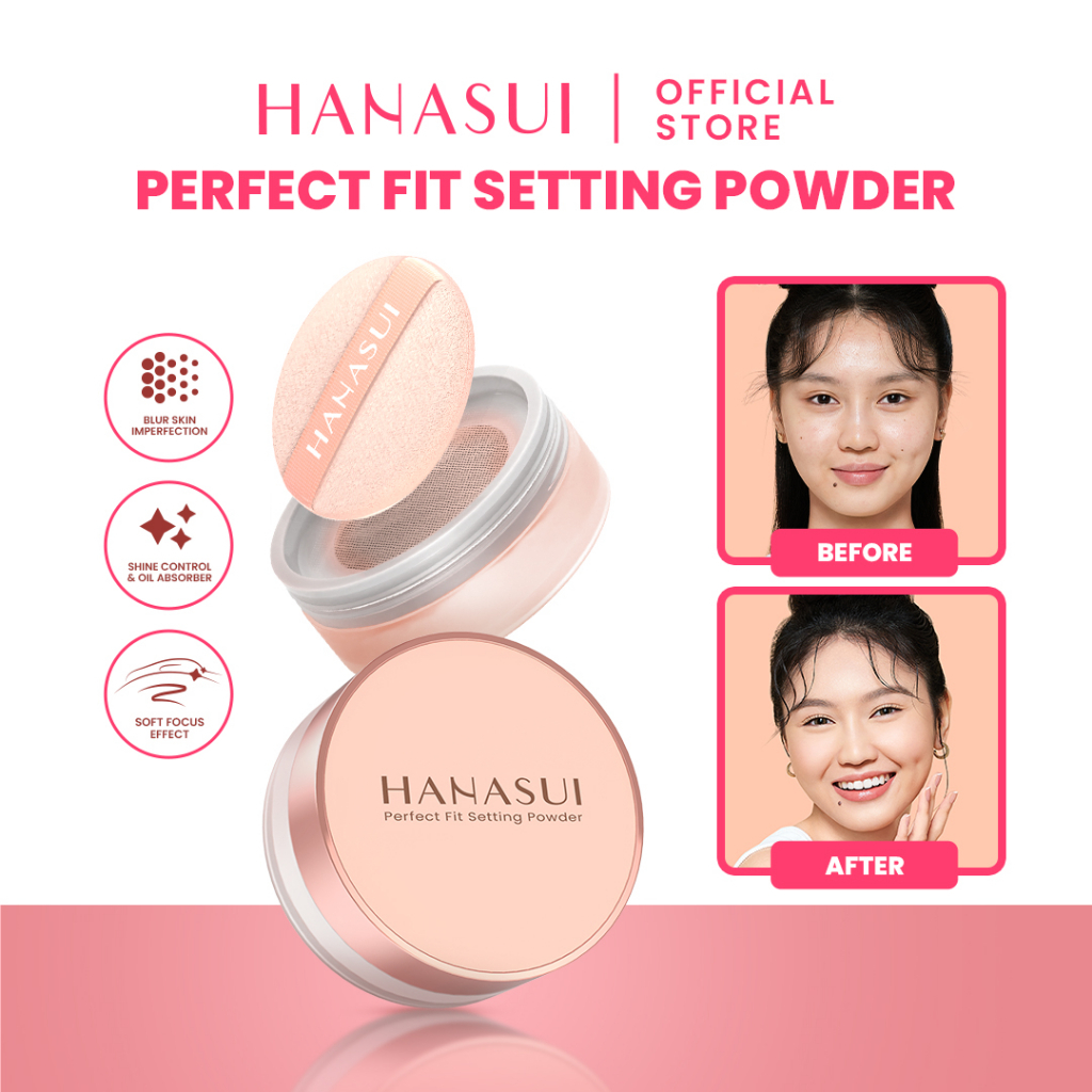 Jual Hanasui Perfect Fit Setting Powder | Shopee Indonesia